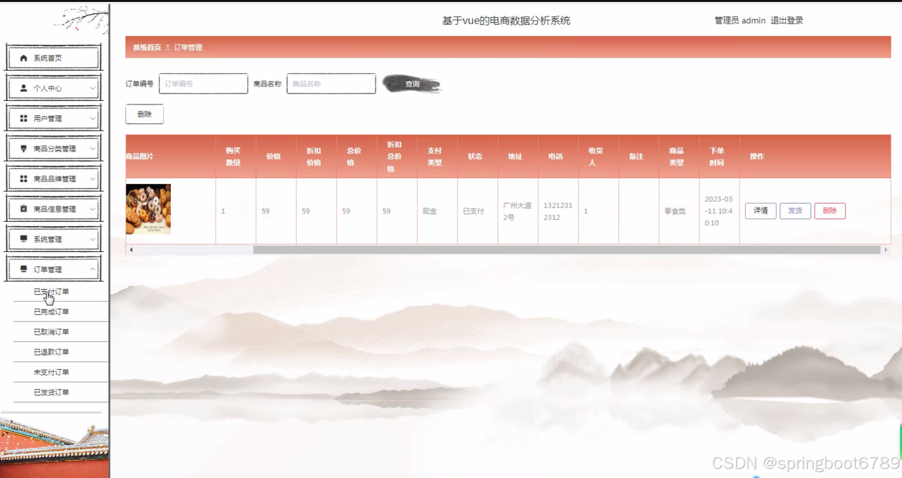 基于vue的电商数据分析系统源码开题基于vue的数据分析系统 开源项目 Csdn博客