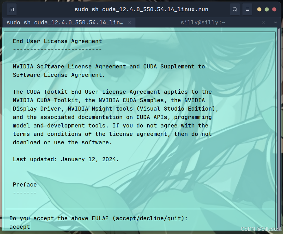 关于ubuntu22.04安装CUDA显示Existing package manager installation of the driver found. 的解决方案-CSDN博客