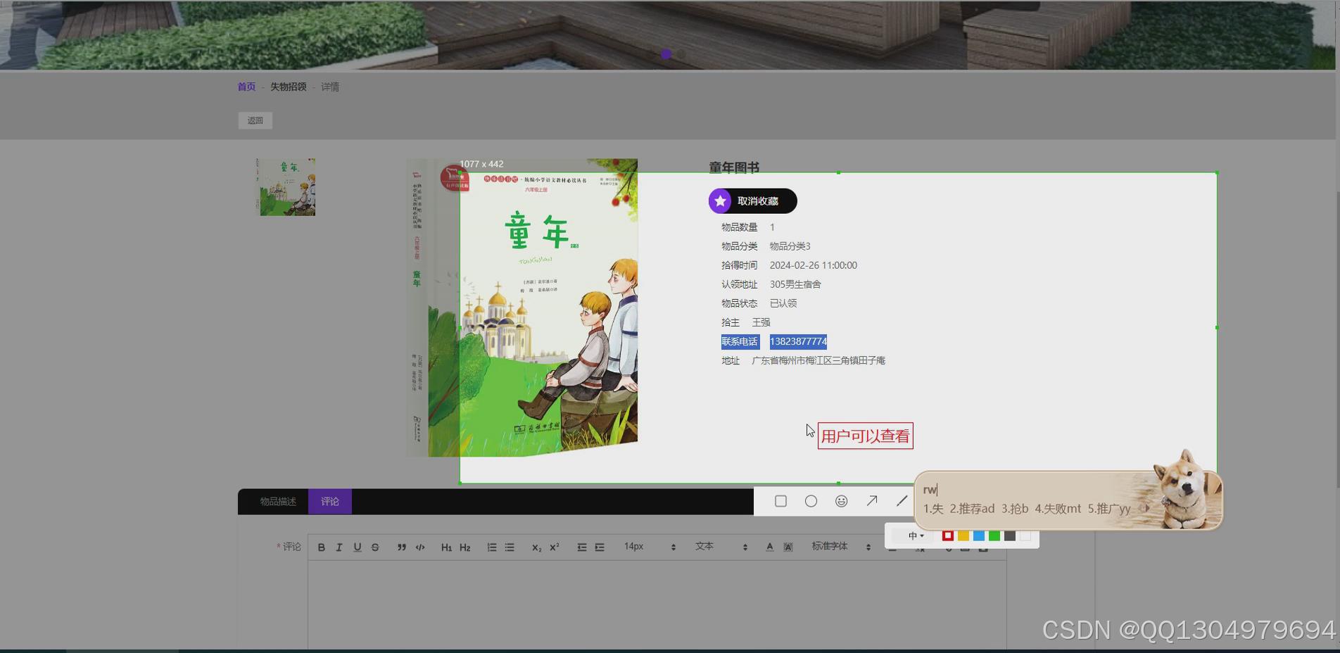 基于vue的校园失物招领系统的设计与实现_rio6csy3_springboot php python nodejs-CSDN博客