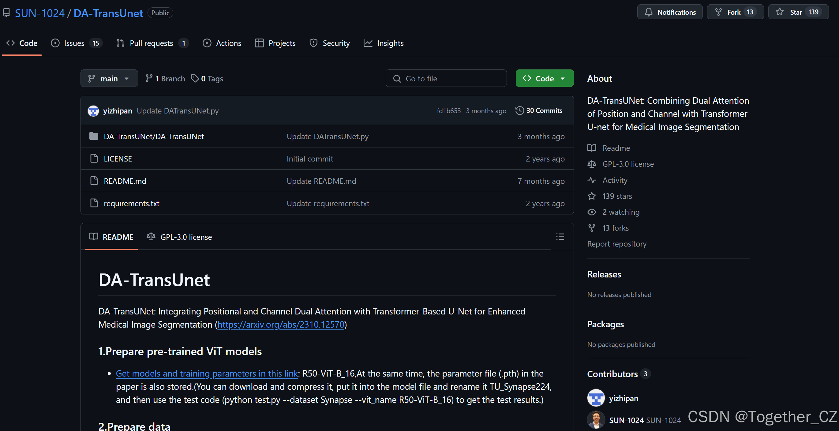 DA-TransUNet：INTEGRATING SPATIAL AND CHANNEL DUALATTENTION——将空间和通道双重注意力与Transformer U-Net结合用于医学 ...