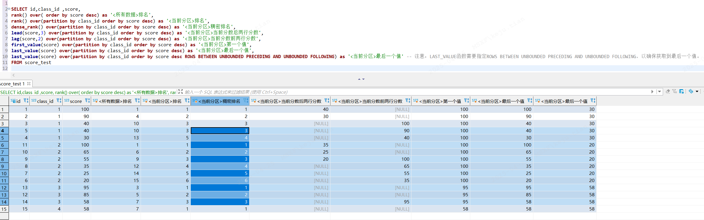 mysql开窗函数over使用分析_mysql over函数-CSDN博客