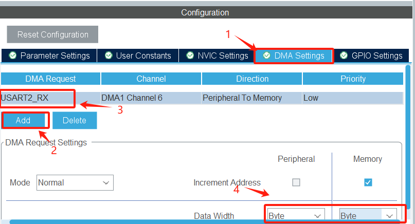 modebus RTU串口dma接收+环形缓冲区实现（STM32F103实现，stm32cubemx配置）_stm32cubemx modbus rtu-CSDN博客