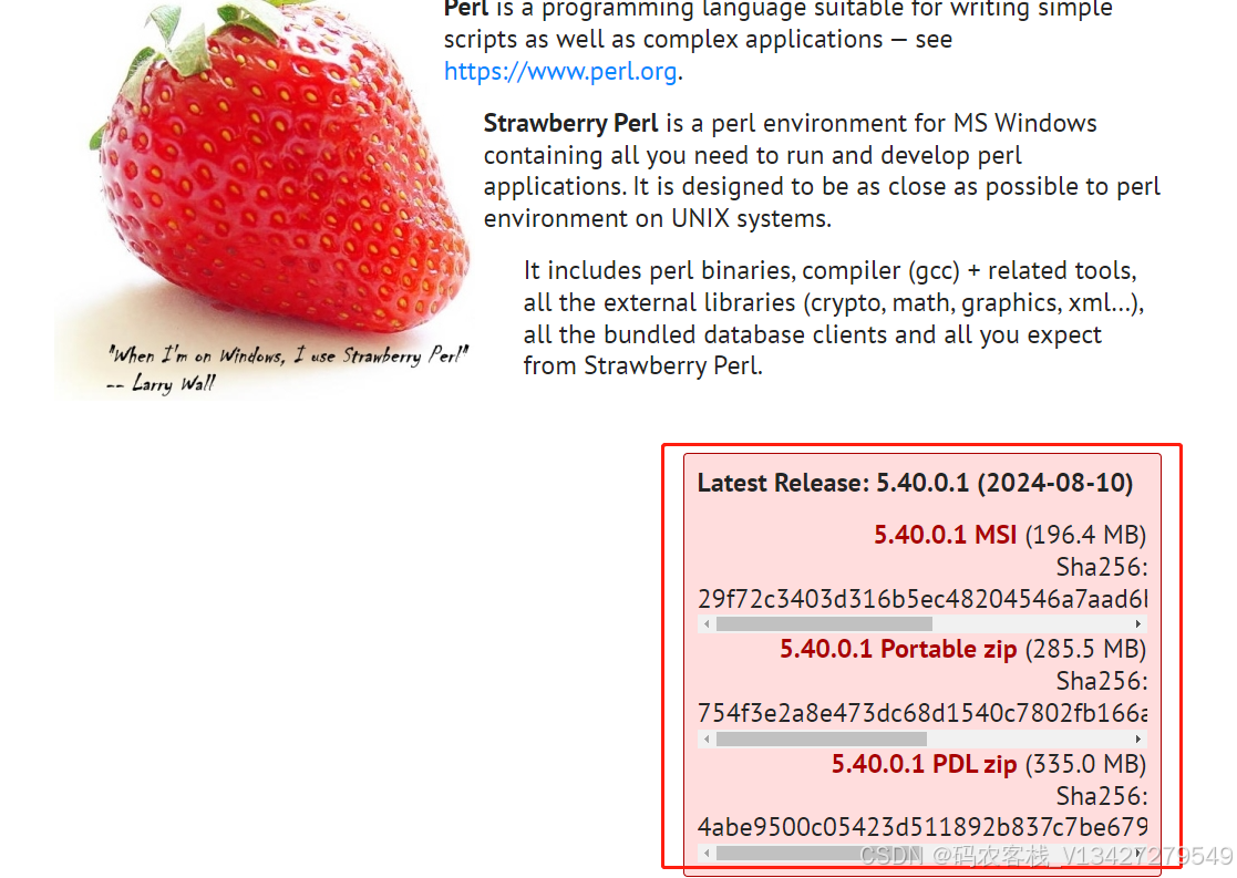 Windows Perl 安装与配置_perl windows-CSDN博客