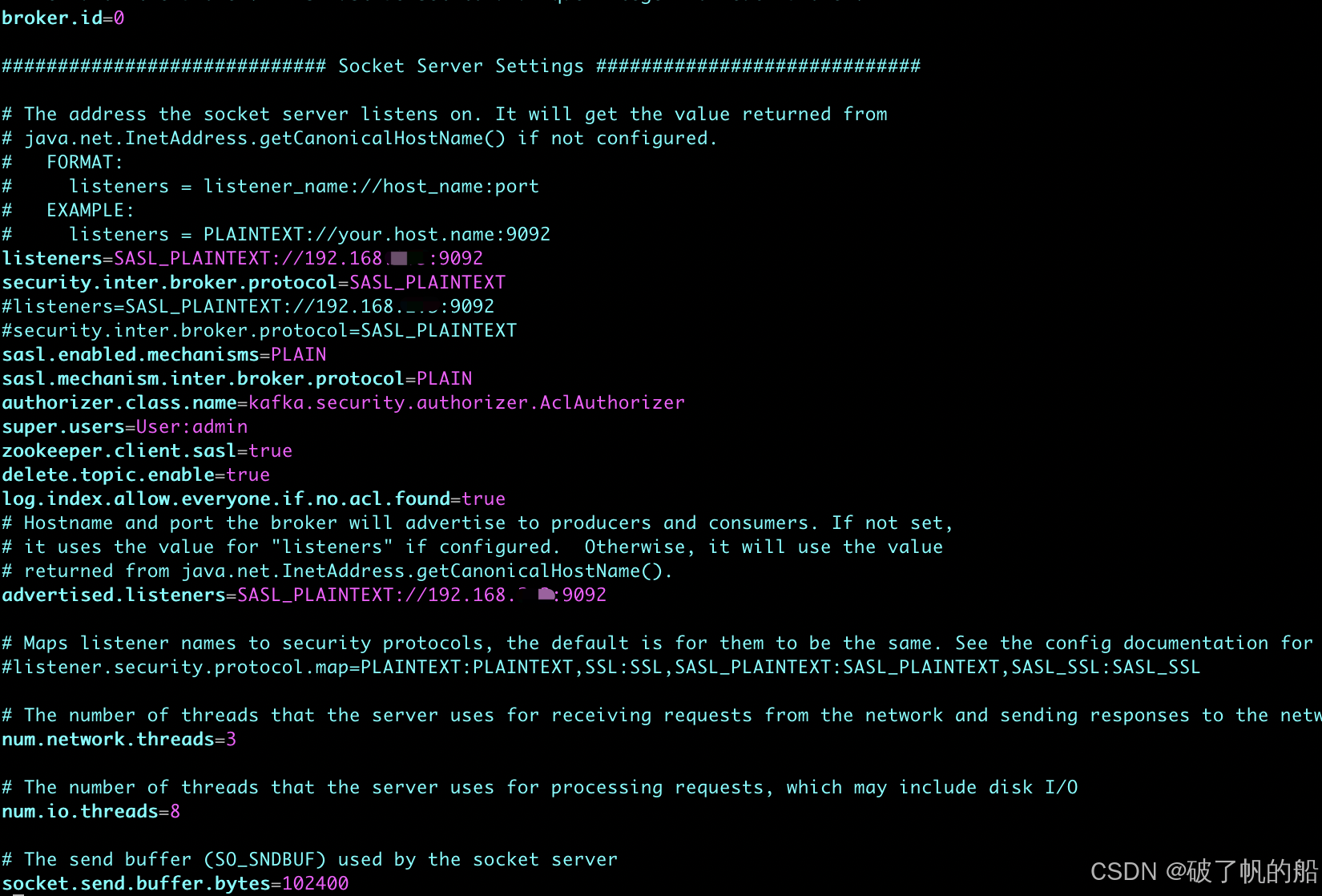 Kafka配置SASL_PLAIN、ACL认证授权_kafka acl认证-CSDN博客