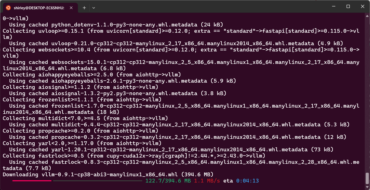 Window环境下使用VLLM高效推理框架本地部署模型_vllm windows-CSDN博客
