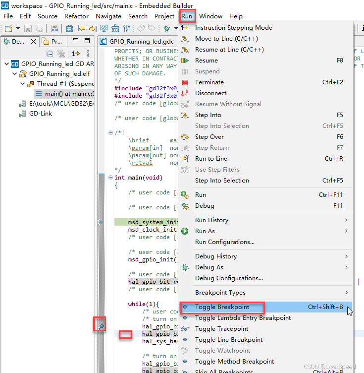 GD - GD32350R_EVAL开箱 + Embedded Builder 单步调试_gd32 embedded builder-CSDN博客