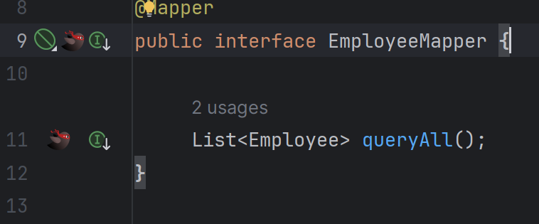 【SSM框架整合报错】java.lang.NullPointerException: Cannot invoke “com.mapper.EmployeeMapper.queryAll ...