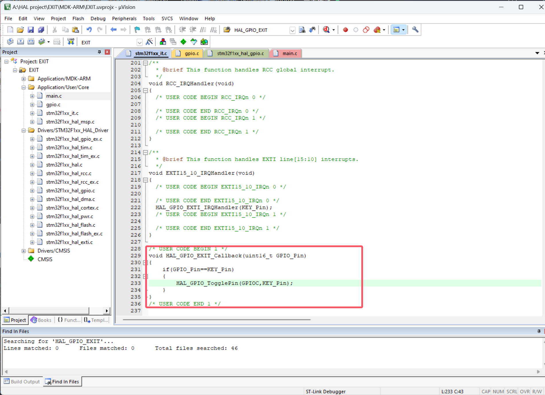 STM32CUBEMX--EXIT外部中断_stm32cubemx配置外部中断-CSDN博客