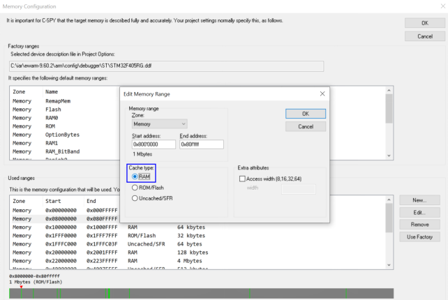 调试时Memory窗口中Flash内容不更新_iar memory configuration-CSDN博客