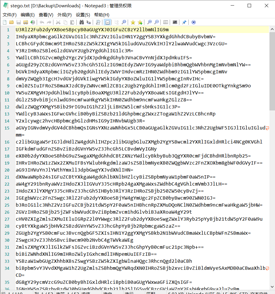 攻防世界_base64stego 2025最详细_攻防世界 base64stego-CSDN博客