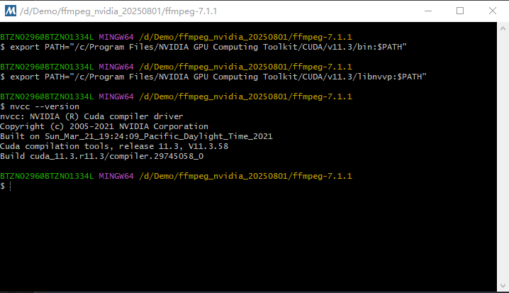 Windows 下使用 MSYS2 + MinGW64 编译带 NVIDIA 支持的 FFmpeg_windows ffmpeg nvidia ...