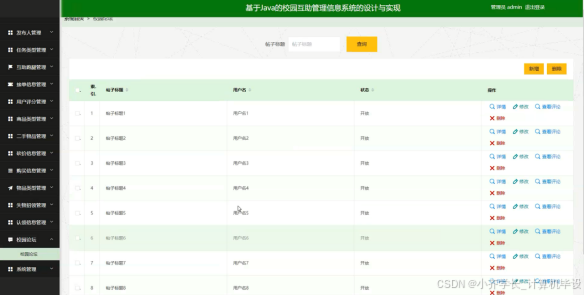 计算机毕业设计ssm基于java的校园互助管理信息系统的设计与实现 基于ssm框架的校园互助服务平台的设计与开发 Java技术驱动的校园互助管理系统构建与实现 Csdn博客