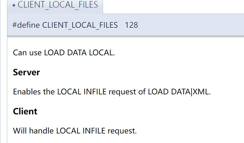 Mysql LOAD DATA 读取客户端任意文件_windows10下mysql数据库服务器存储过程能读取客户端文件吗?-CSDN博客