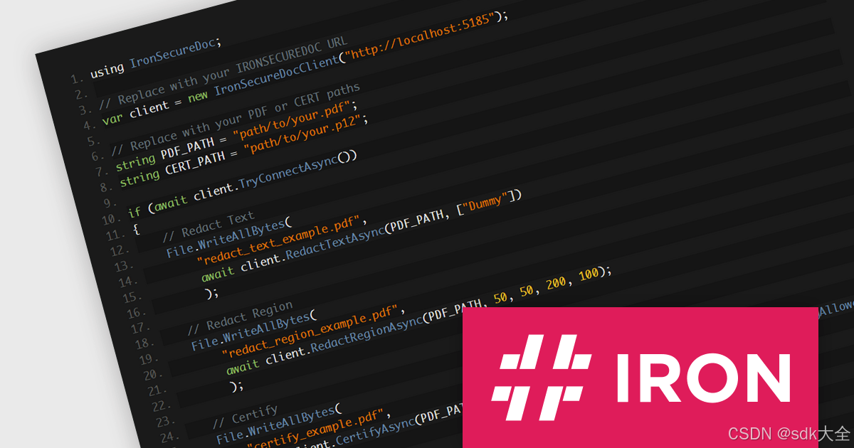 使用安全、合规的 PDF 文件保护您的数据-Iron Software_ironsoftware pdf-CSDN博客