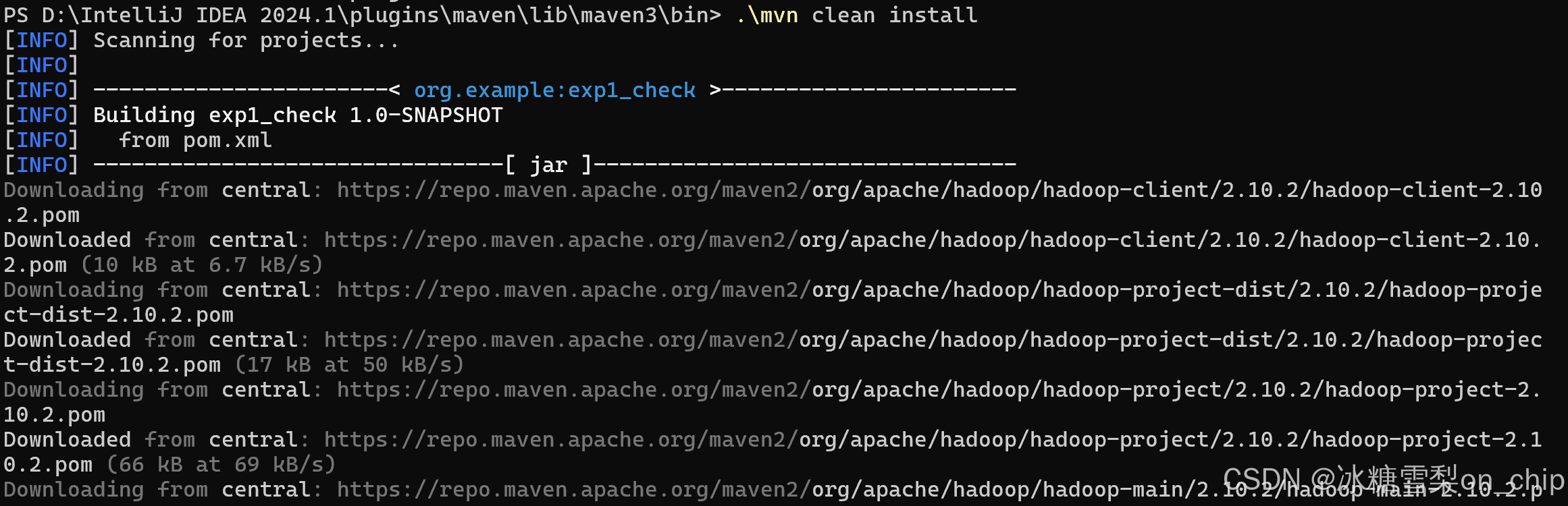【解决】未找到依赖项Hadoop2.10.2 （Dependency ‘org.apache.hadoop:hadoop-client:2.10.2‘ not found ...