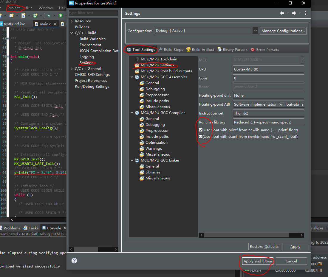 有关STM32CubeIDE1.19.0重定向printf的问题_cubeide使用printf-CSDN博客