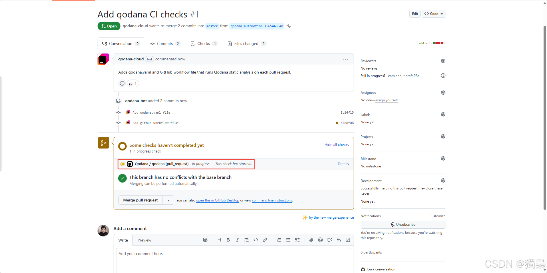 利用 IDE 和 GitHub Actions 实现 Qodana 自动化代码质量检查_idea qodana-CSDN博客