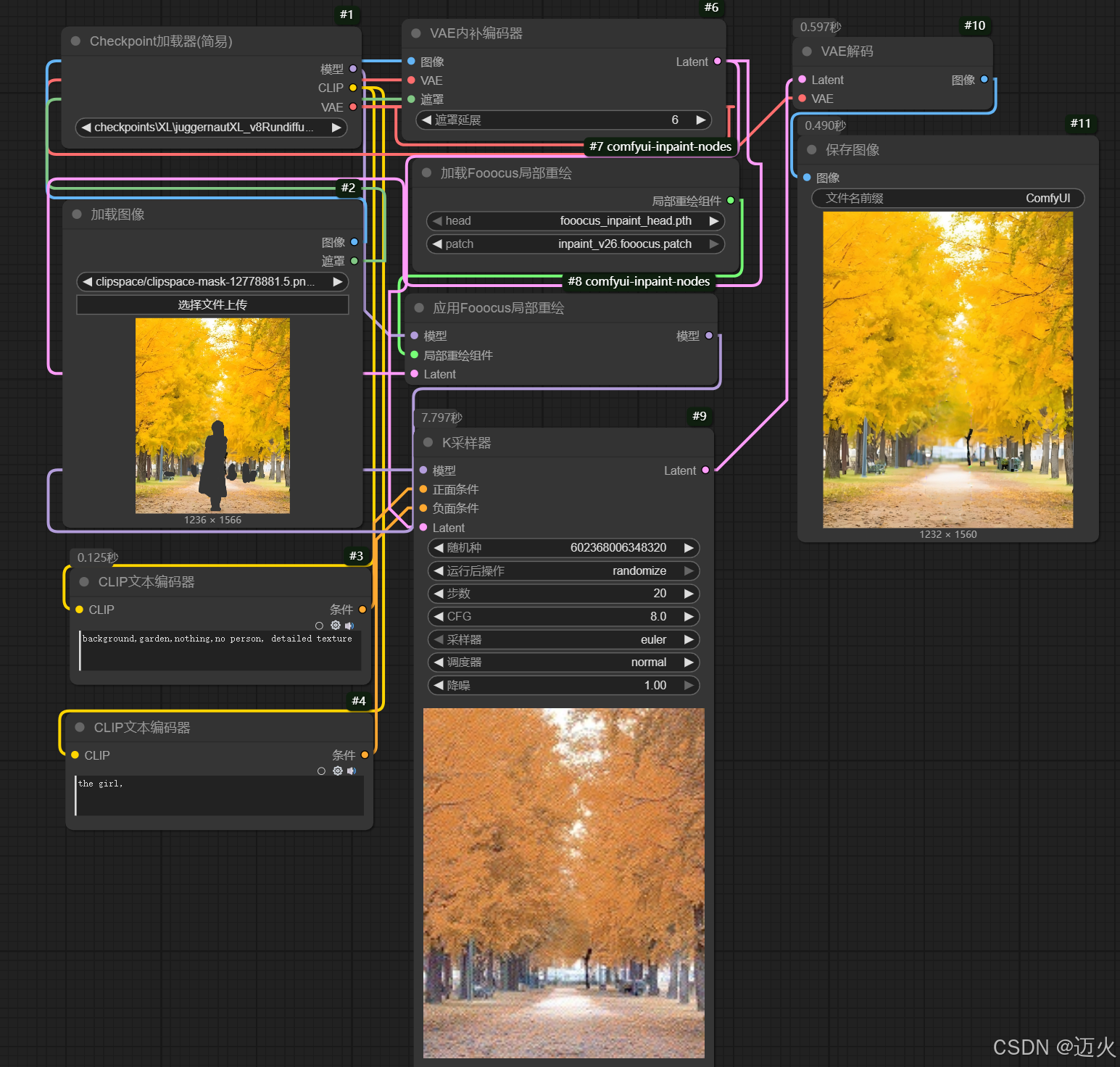 ComfyUI 进阶：Inpaint 手动移除人物全攻略，让画面干净如_comfyui inpaint-CSDN博客