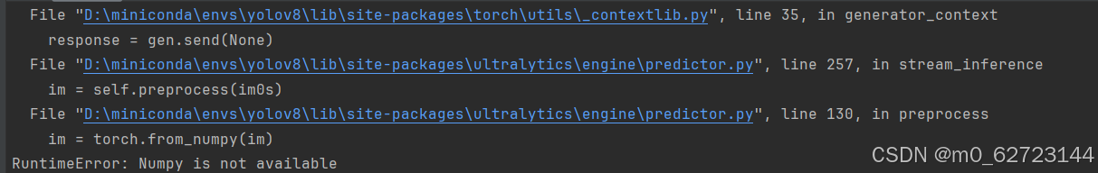 解决 RuntimeError: Numpy is not available. -CSDN博客