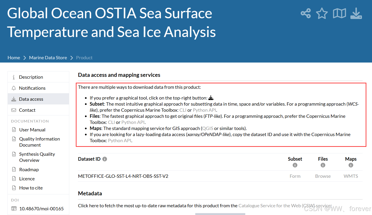【海温数据集下载】Copernicus Marine Toolbox工具使用说明_海温数据下载-CSDN博客