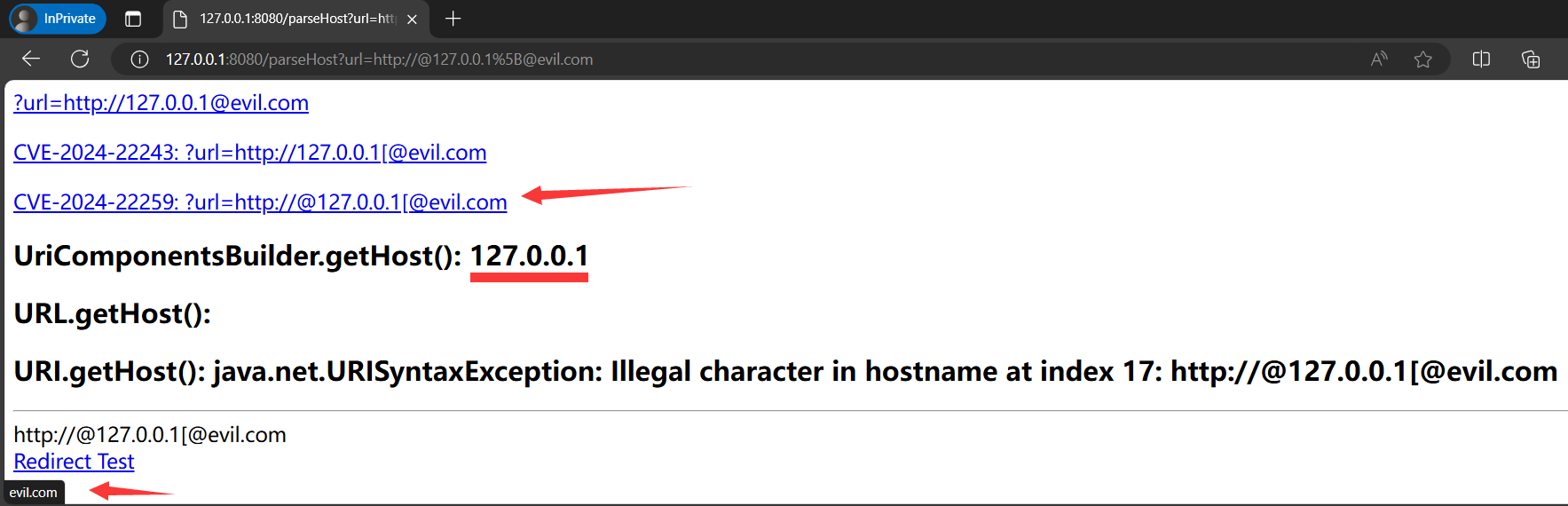 『CVE』简析CVE-2024-22243:SpringFrameworkURLParsingwithHostValidation及其绕过:CVE-2024-22259-CSDN博客