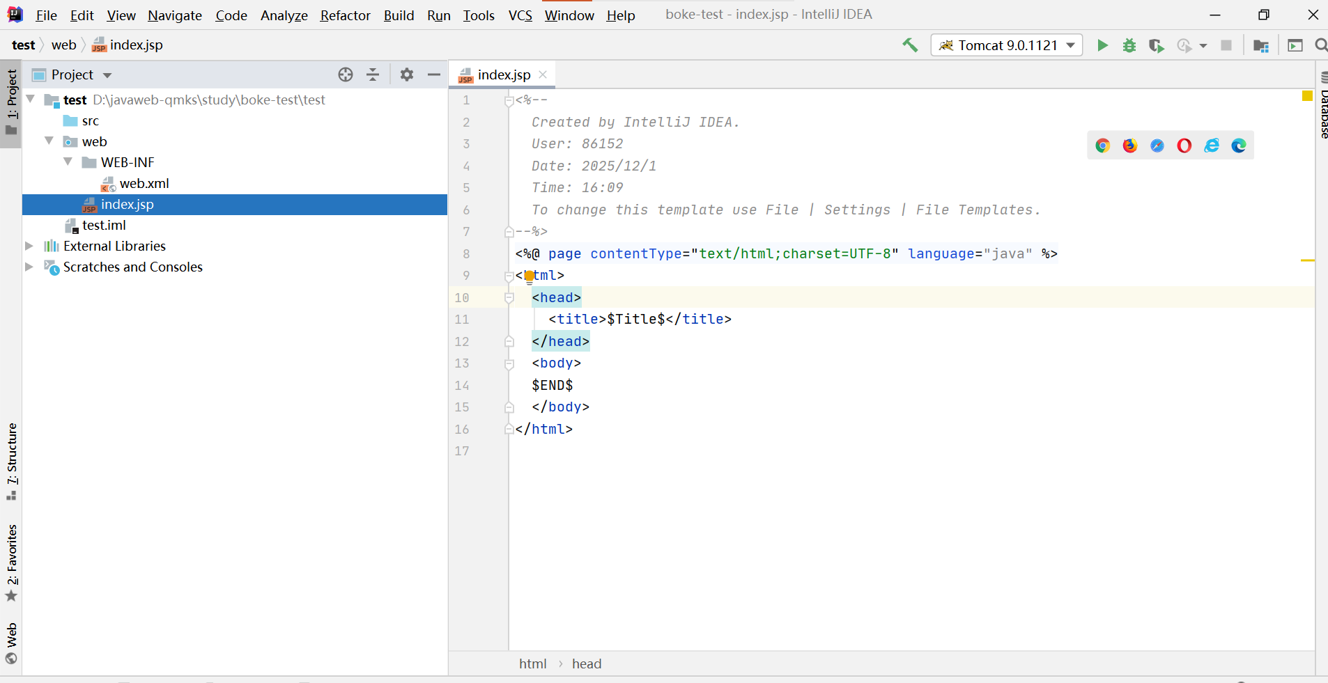 学习javaweb中idea创建servlet的三种方式_java servlet idea创建-CSDN博客