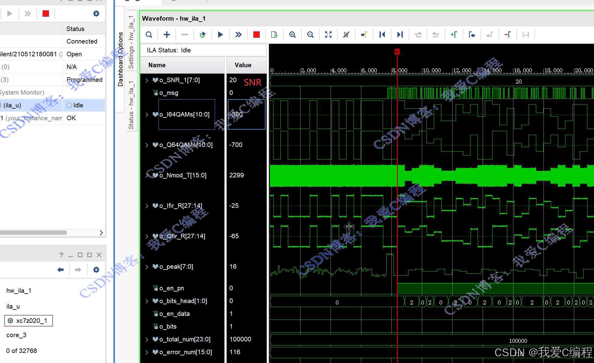 【硬件测试】基于FPGA的64QAM+帧同步系统开发与硬件片内测试,包含高斯信道,误码统计,可设置SNR_peak tops怎么测试-CSDN博客
