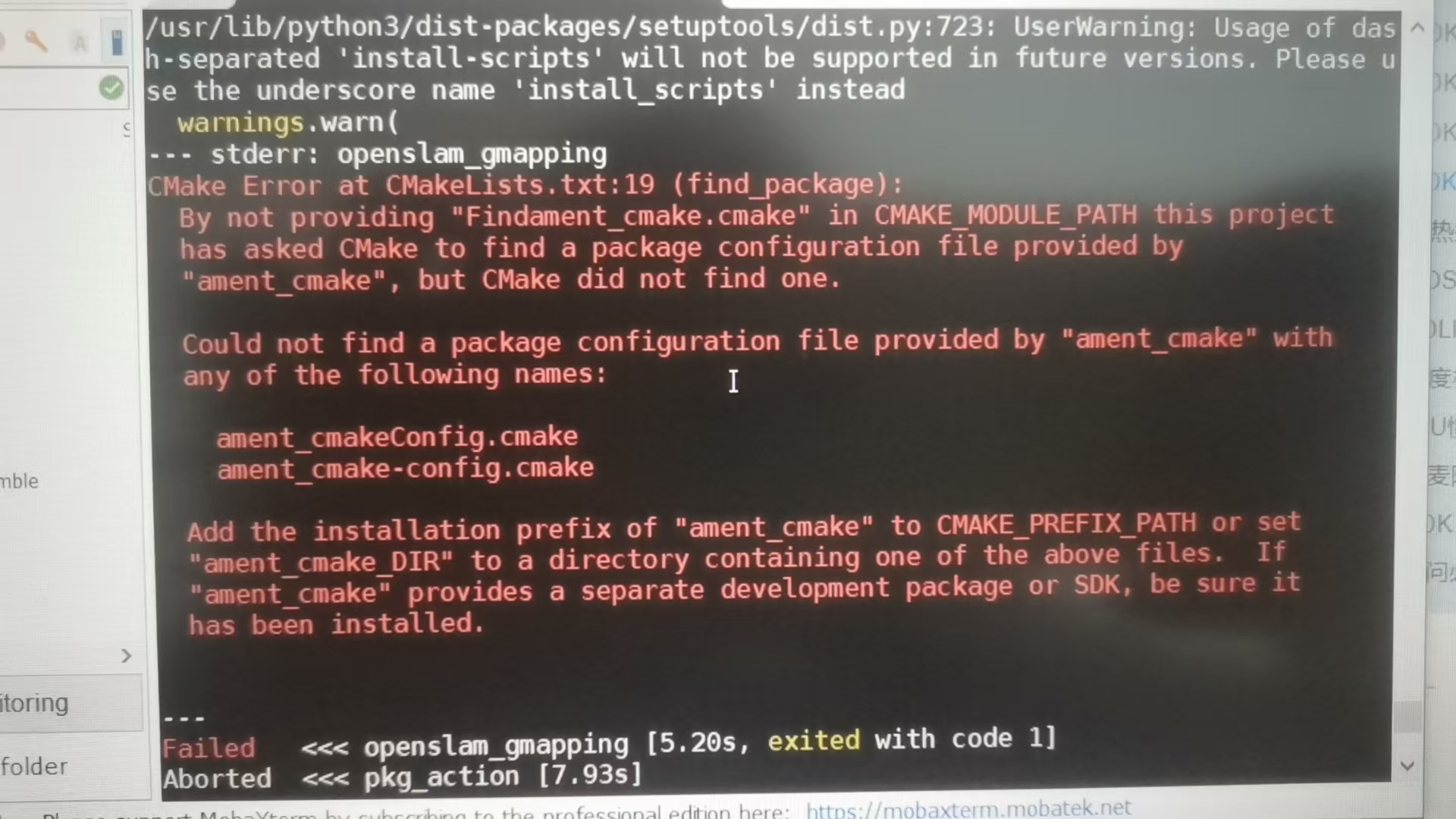 ros2中colcon build 出现“ament_cmake”相关错误的解决办法-CSDN博客