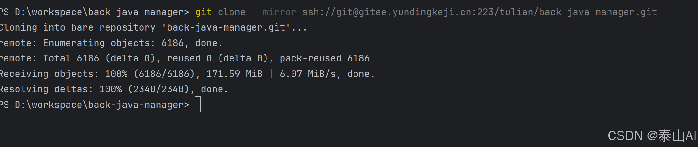Git仓库镜像备份和恢复镜像命令_技术交流-CSDN专栏