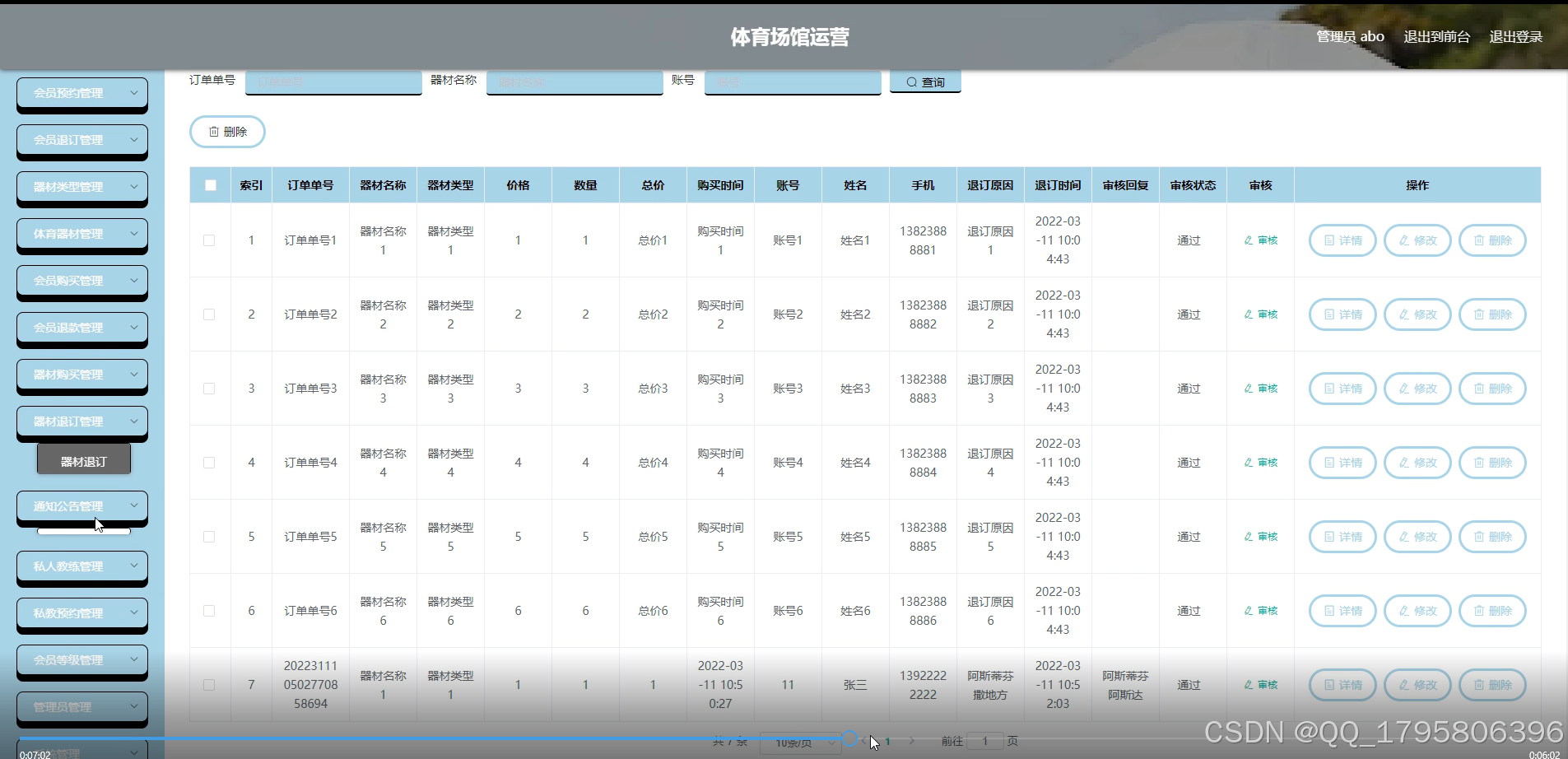 基于java ssm springboot vue体育馆运营系统毕业设计项目实战_vue体育项目-CSDN博客