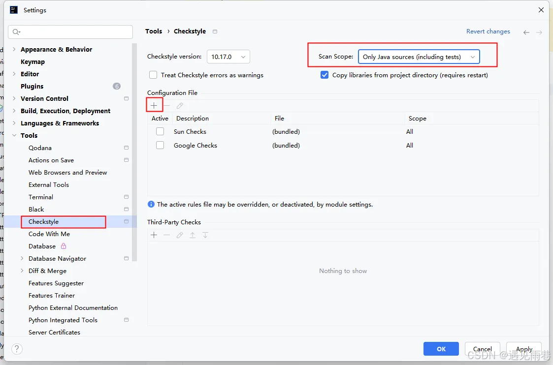 Idea针对CheckStyle的配置_checkstyle-idea-CSDN博客