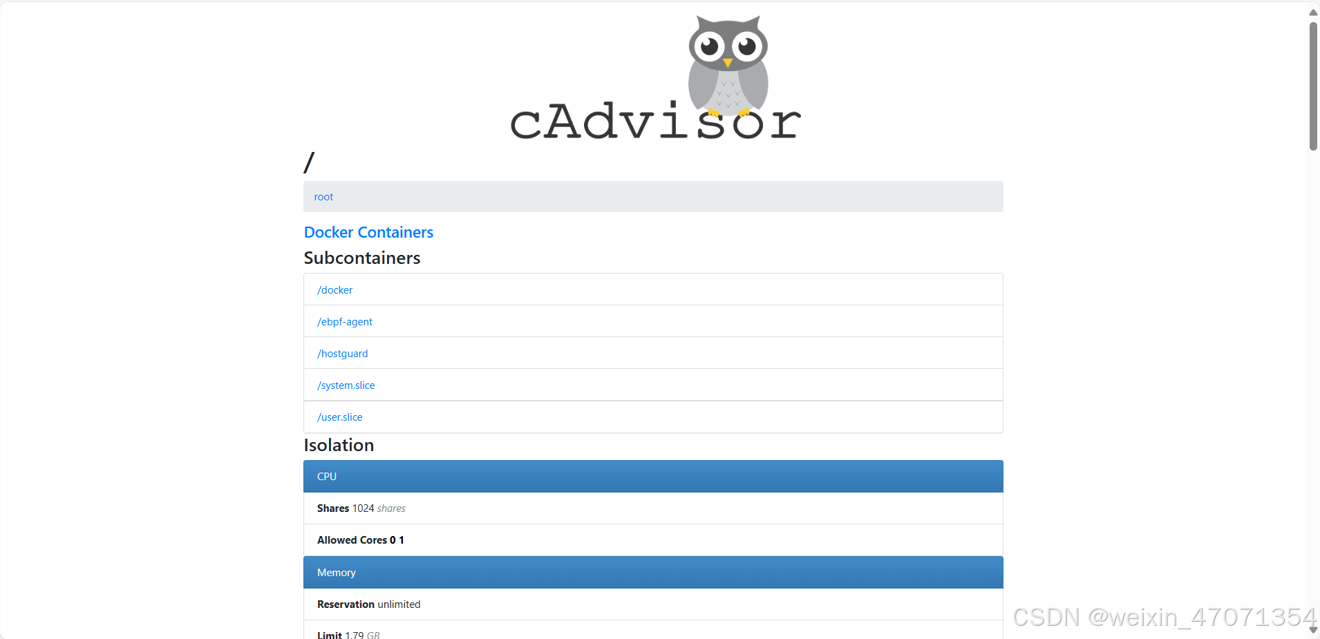Docker容器监控之CAdvisor+InfluxDB+Granfana_docker cadvisor-CSDN博客