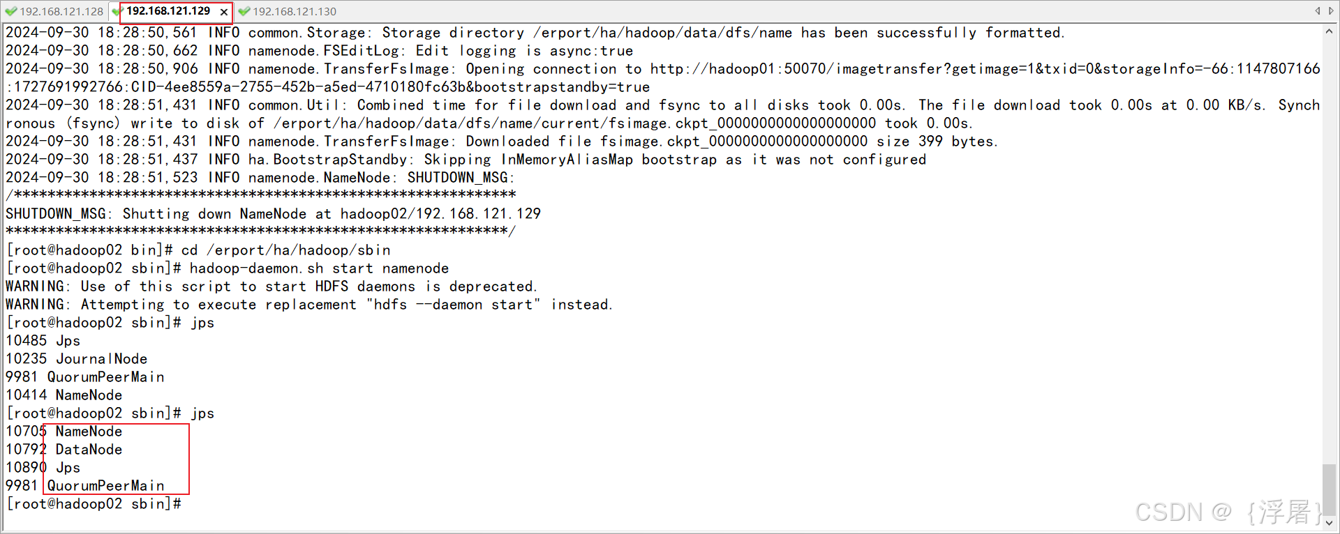基于zookeeper安装部署下，配置 HDFS-HA 集群_hadoop hdfs ha集群如何配置-CSDN博客