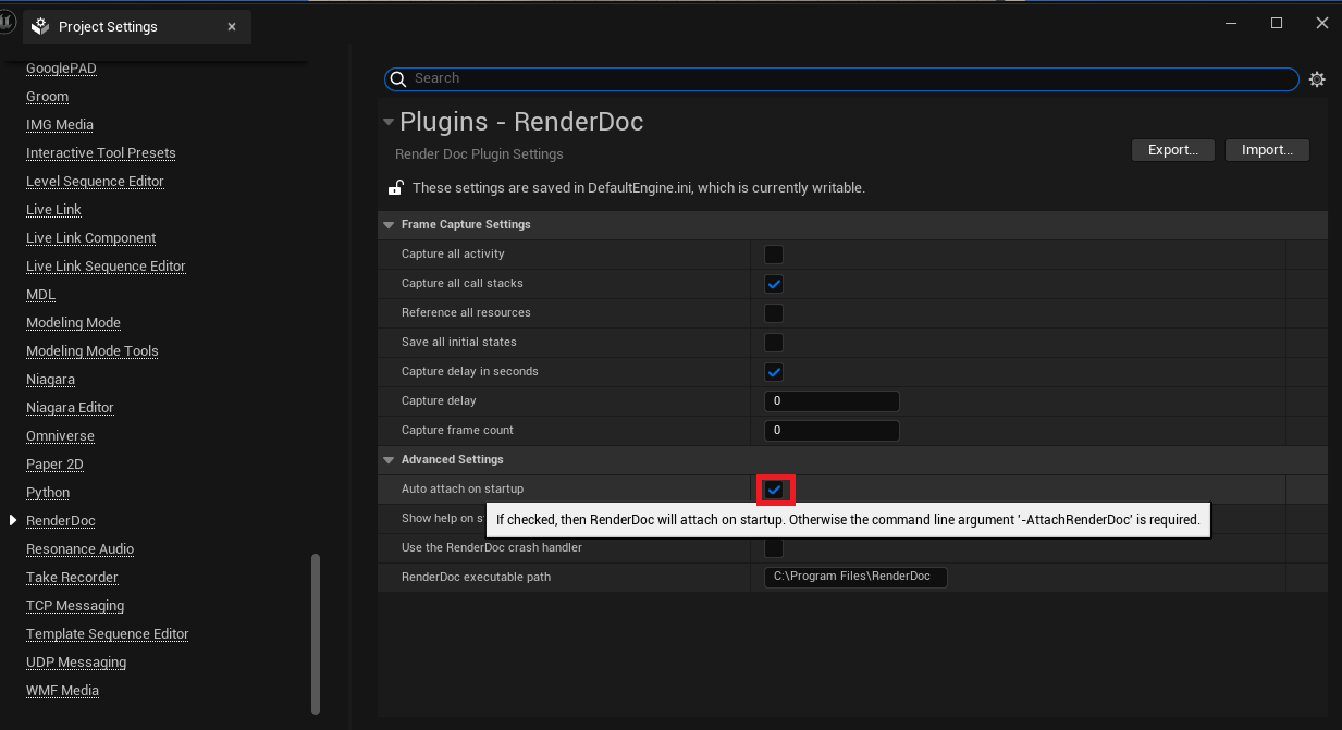 在UE4中使用RenderDoc_ue renderdoc-CSDN博客