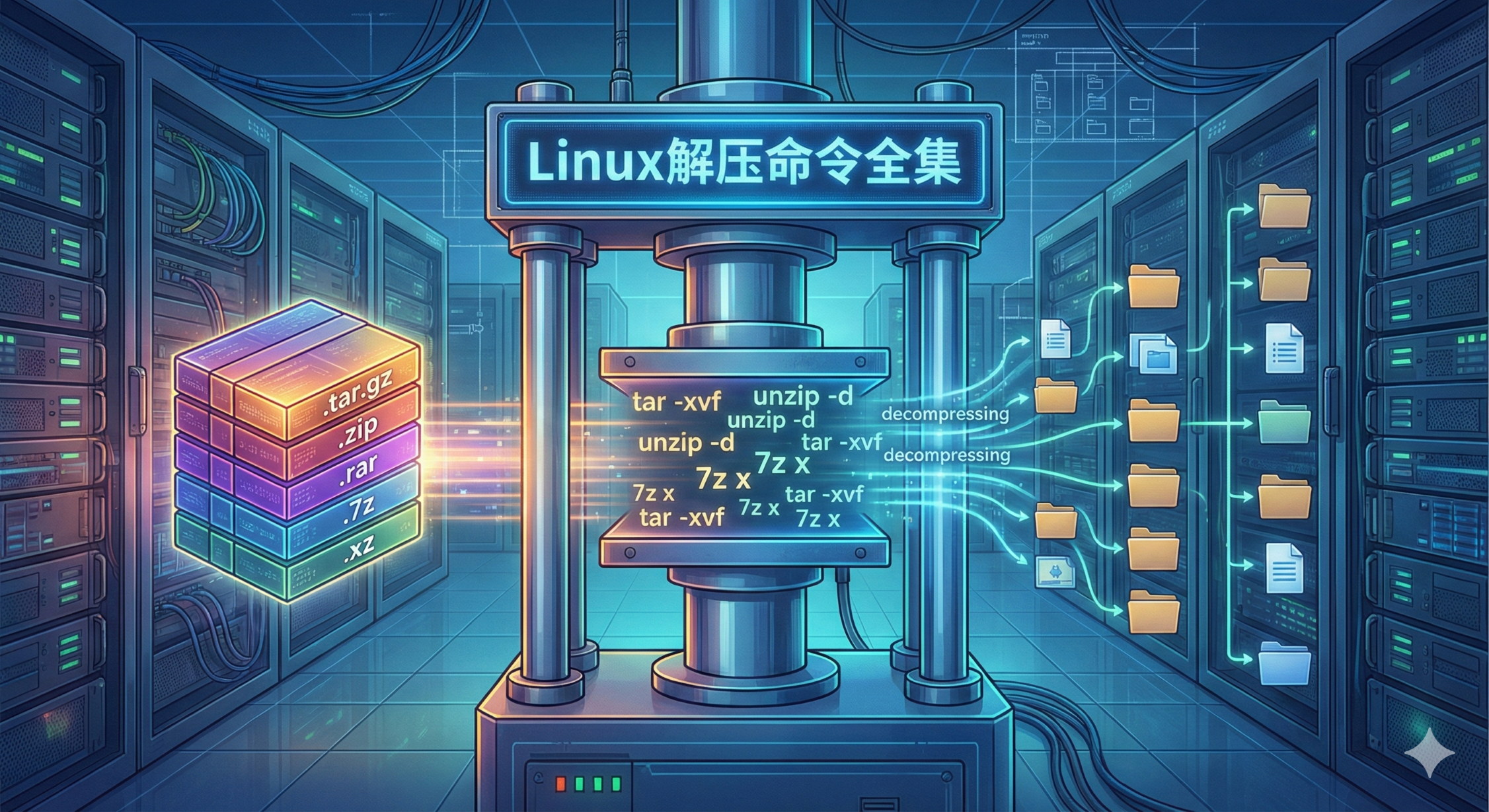 Linux 解压命令全集：从 tar 到 7z 的工程化实践指南-CSDN博客