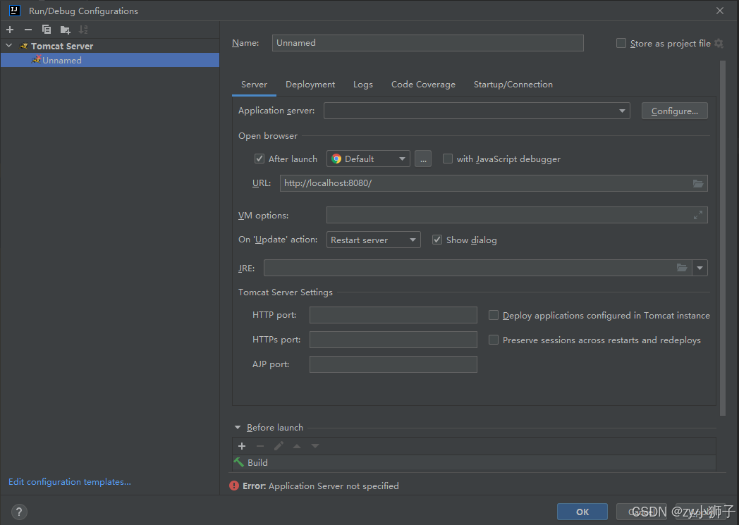 IntelliJ IDEA 配置Tomcat解决Application Server不显示_idea application server ...