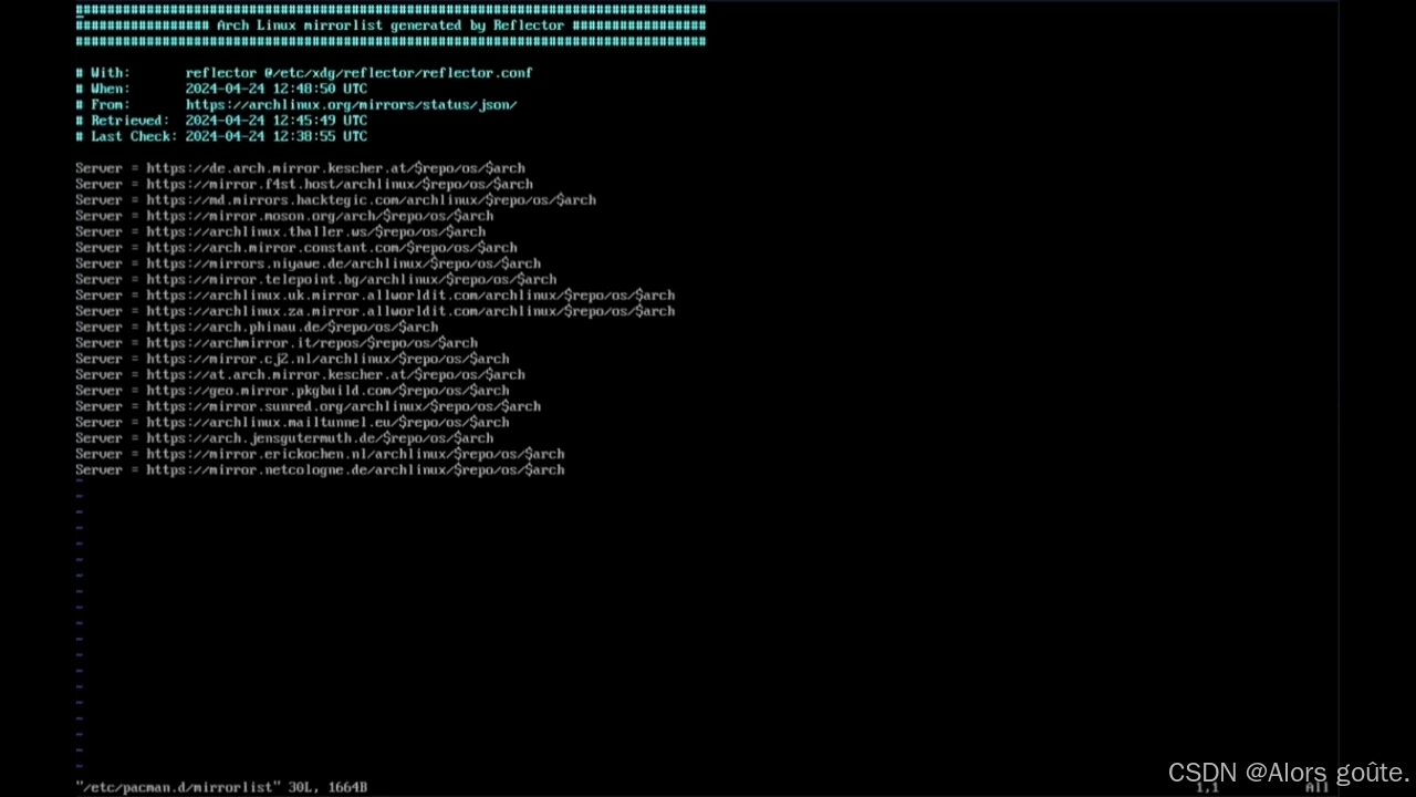 Archlinux安装流程_archlinux安装详细教程-CSDN博客