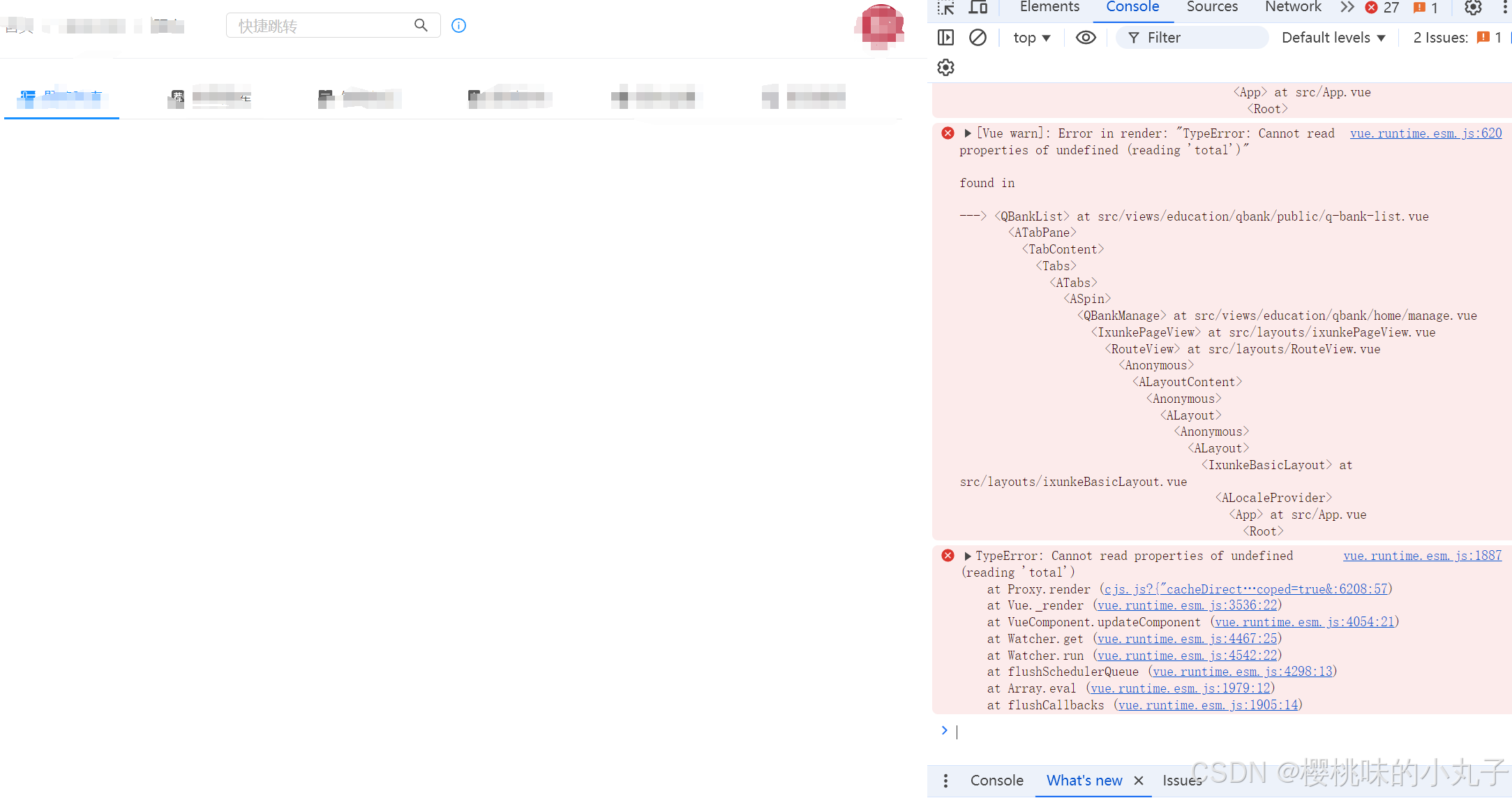 求助：为什么清理了谷歌浏览器缓存vue页面好几个一直报错空白，在其他浏览器打开就很正常为什么vue文件在浏览器打开后 浏览器很快就变空白了 Csdn博客