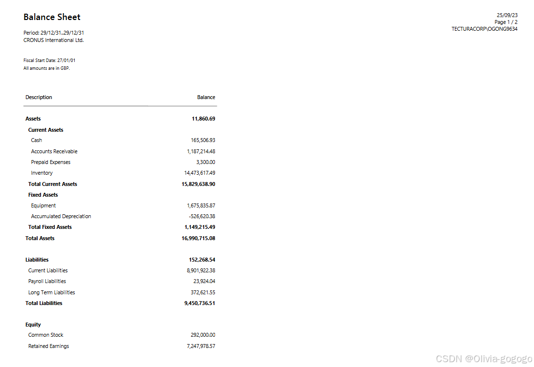 Print balance sheet reports in the Australian version-CSDN博客