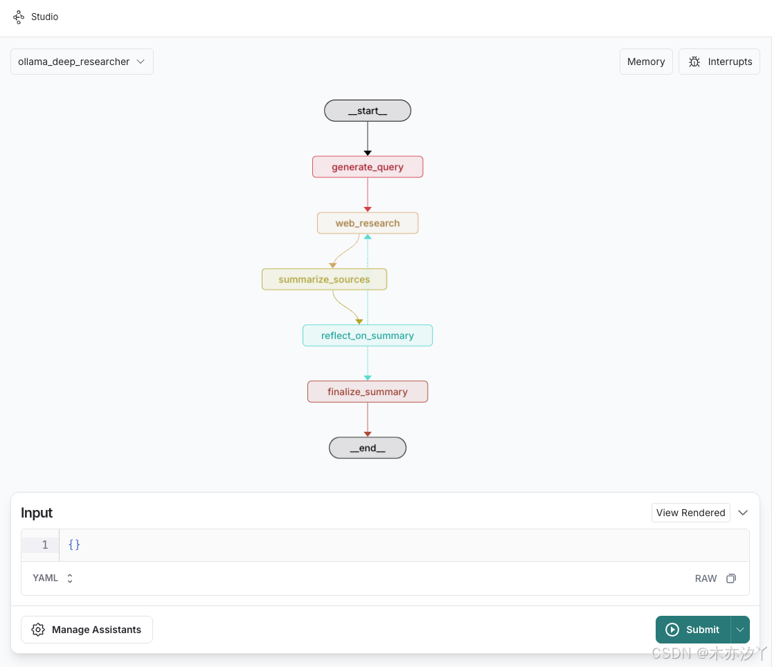 【大模型系列篇】使用LangGraph-Studio搭建本地深度研究工具：ollama-deep-researcher_langgraph studio-CSDN博客