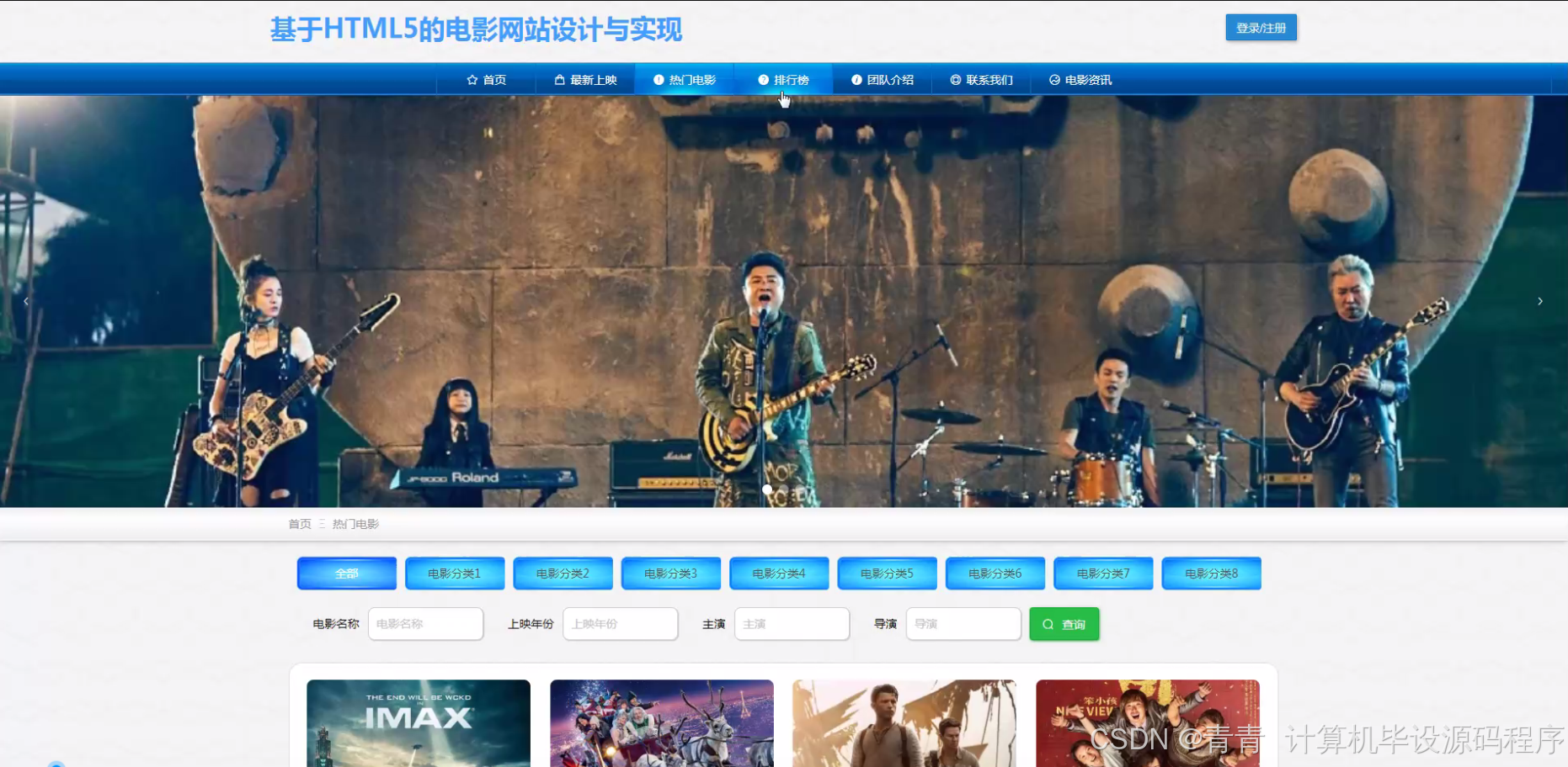 (开题报告)django+vue基于HTML5的电影网站设计与实现论文+源码_基于html5的电影网页交互设计与用户体验提升研究-CSDN博客