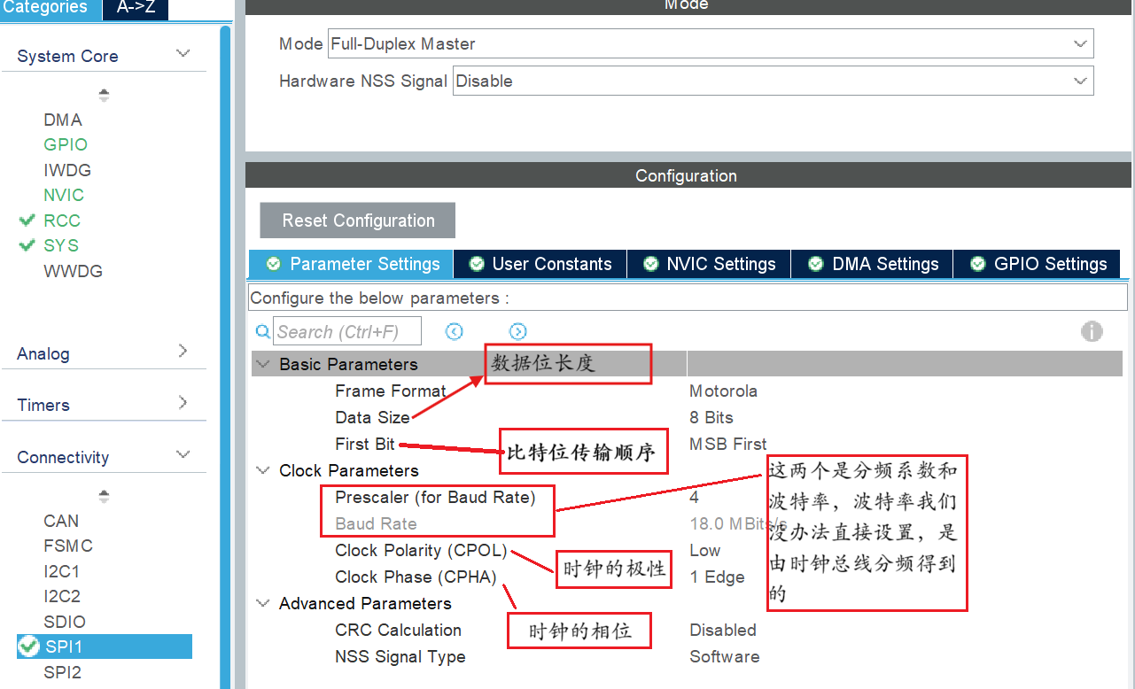 Stm32spi通信和cubemx相关配置stm32cubemx Spi Csdn博客