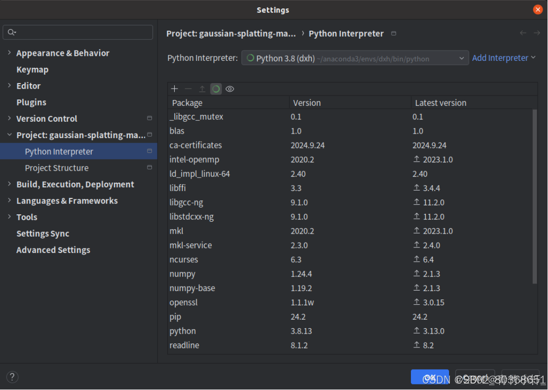 Linux系统上的pycharm如何更换用conda创建的不同的虚拟环境_linux pycharm conda-CSDN博客