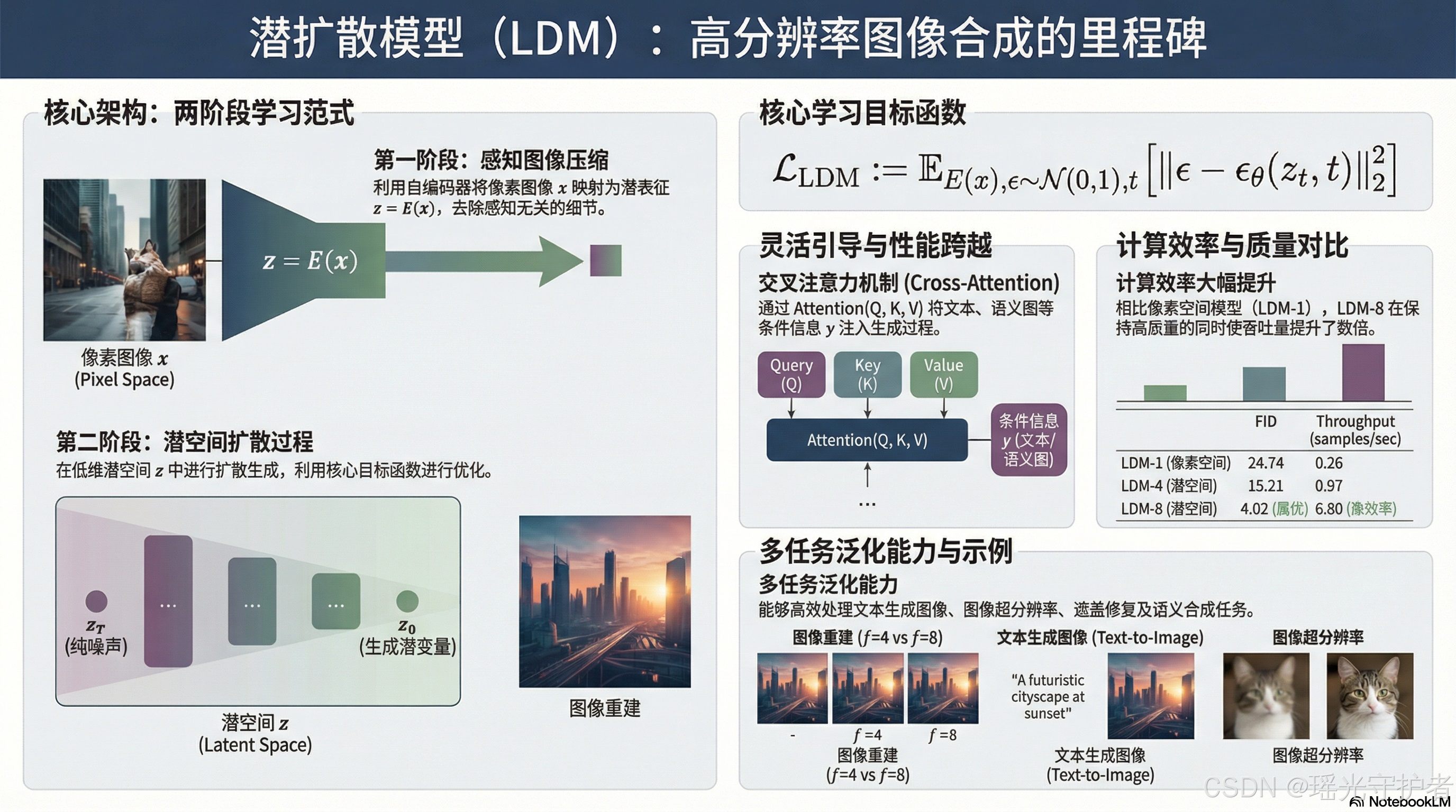 【AI经典论文解读】《High-Resolution Image Synthesis with Latent Diffusion Models(基于潜在扩散模型的高分辨率图像合成)》论文深度 ...