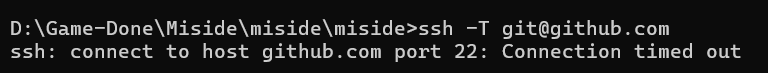 解决 ssh connect to host github.com port 22 Connection timed out_ssh: connect to host e.git ...