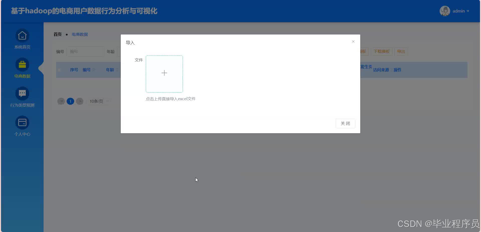 hadoop+Spark+django基于hadoop的电商用户数据行为分析与可视化(源码+文档+调试+可视化大屏)_hadoop电商数据+spark分析-CSDN博客