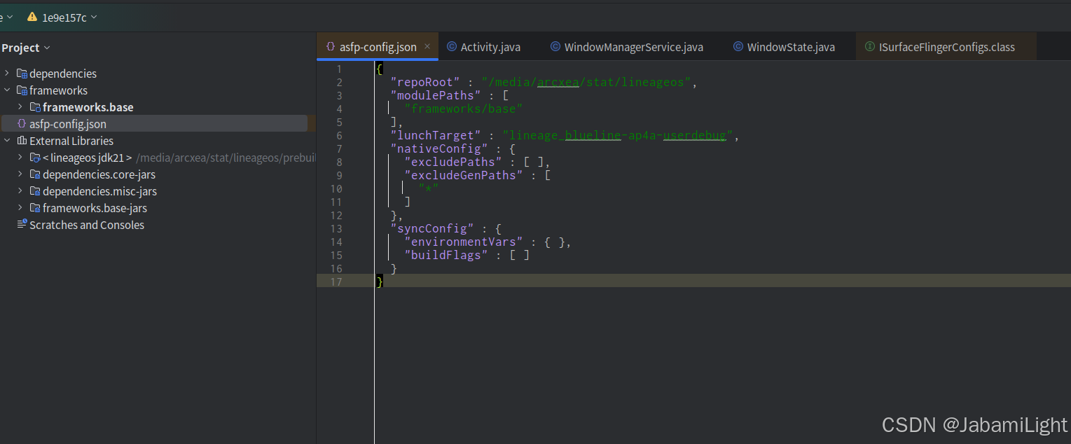 lineageOS22 导入 Android Studio for Platform_lineage-22-CSDN博客