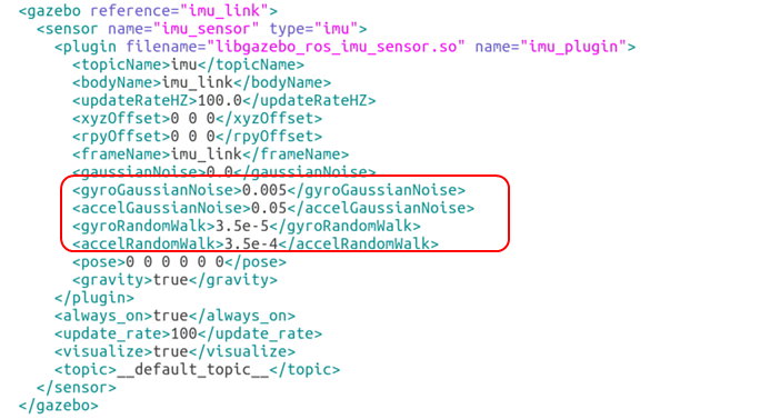 Gazebo仿真插件-IMU设置零偏和噪声_gazebo imu仿真-CSDN博客