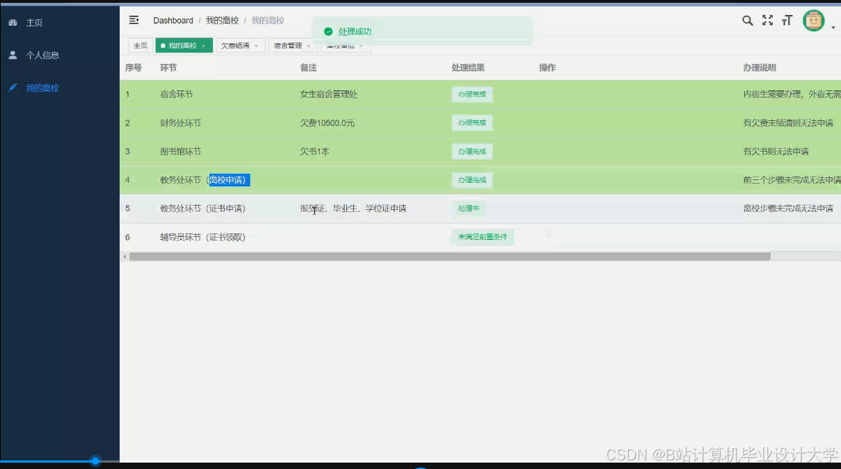 计算机毕业设计springbootvuejs毕业生离校管理系统 高校毕业生离校管理系统 大学生毕业离校管理系统源码文档运行视频讲解视频 Csdn博客