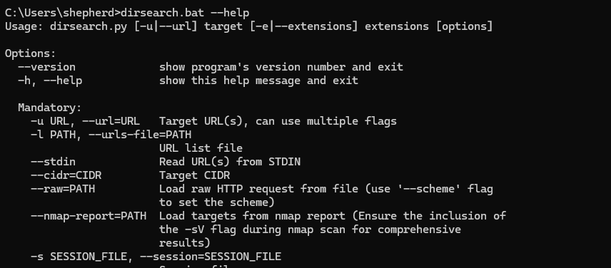 Windows安装python环境以及dirsearch的安装以及使用_dirsearch的安装和使用-CSDN博客